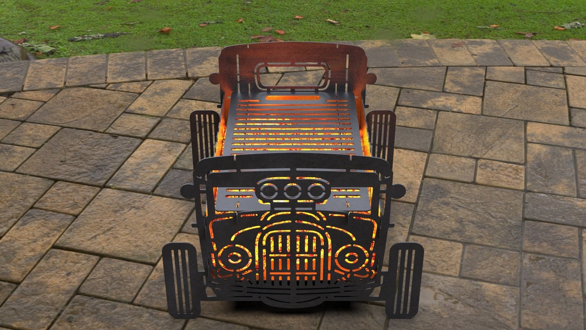 Hot Rod Fire Pit Digital Product Files DXF SVG for Cnc - Etsy