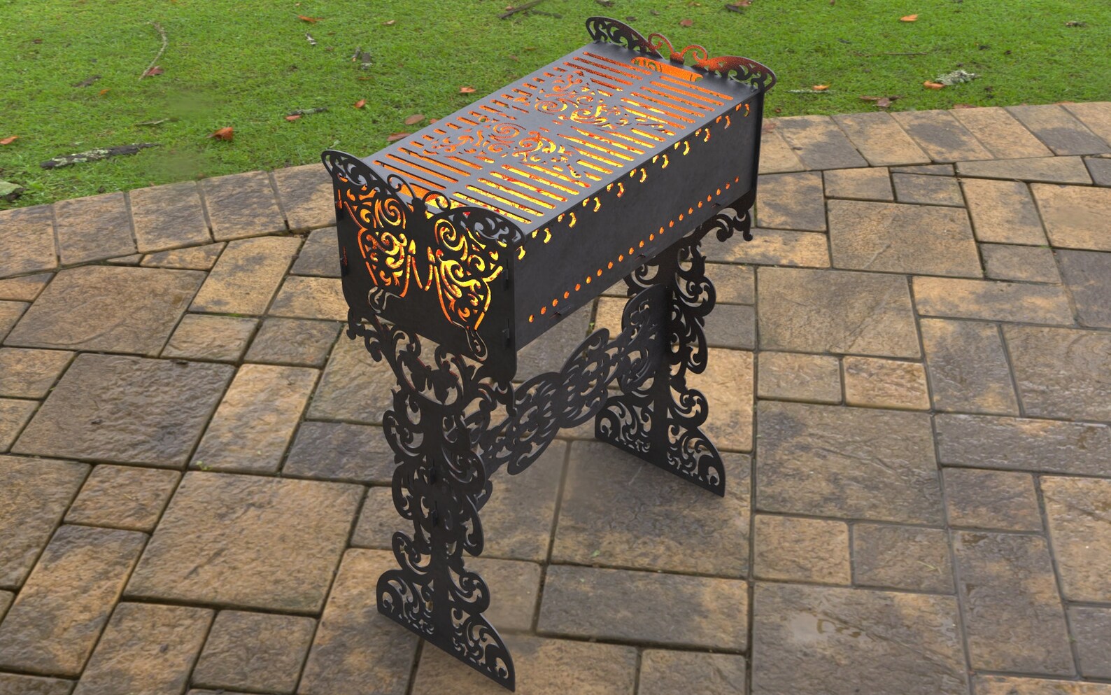 Butterfly Fire Pit, Digital Product, Files DXF, SVG for CNC, Plasma ...