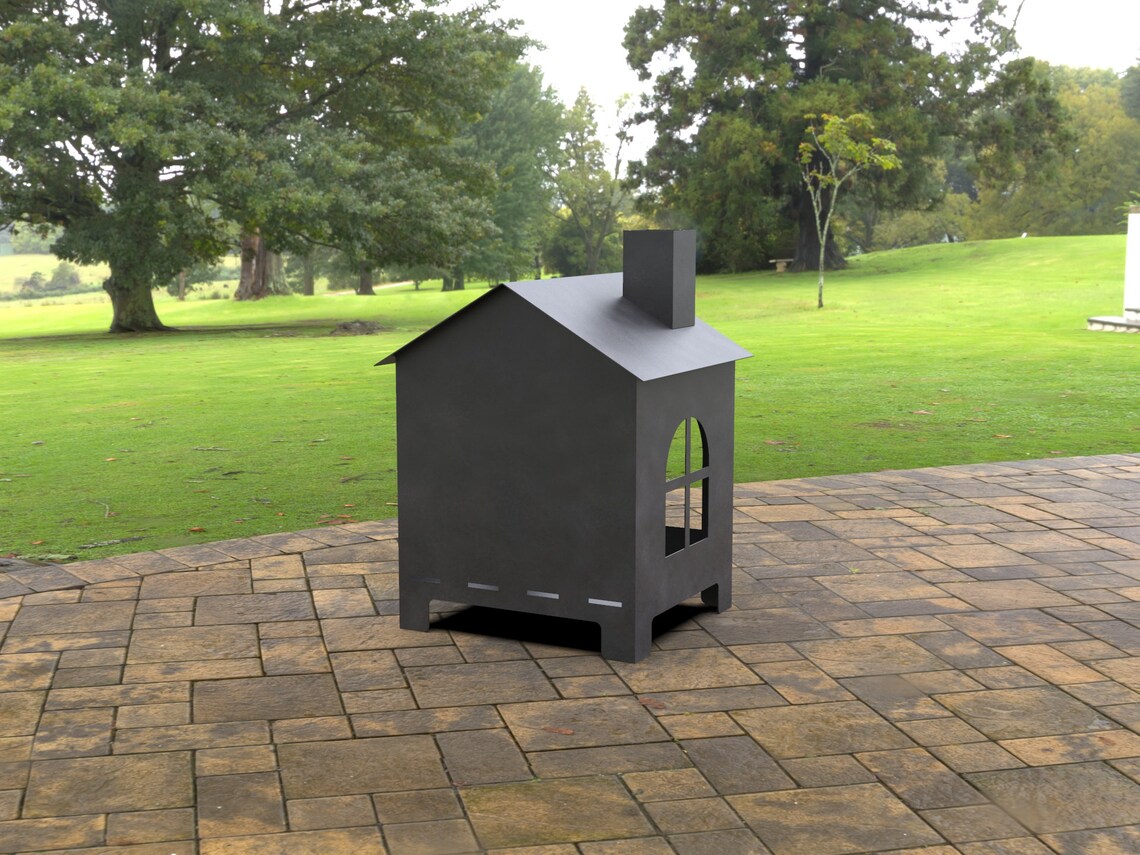 House Fire Pit Digital Product Files DXF SVG for CNC | Etsy