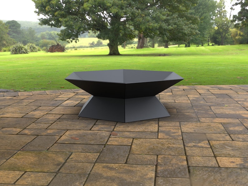 Hexagon Fire Pit Digital Product Files DXF SVG for CNC - Etsy