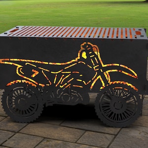 Dirt Bike Fire Pit, Digital Product, Files DXF, SVG for Cnc, Plasma ...