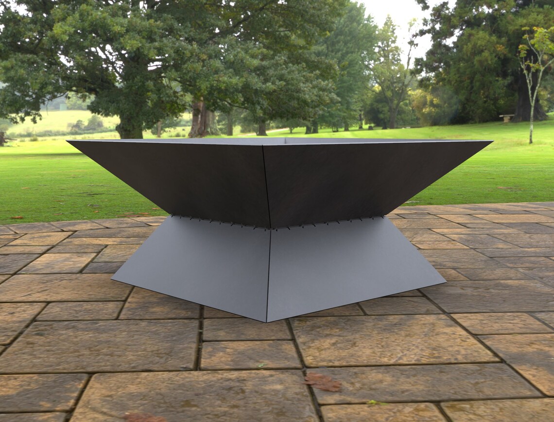 Square Fire Pit II Digital Product Files DXF SVG for Cnc - Etsy