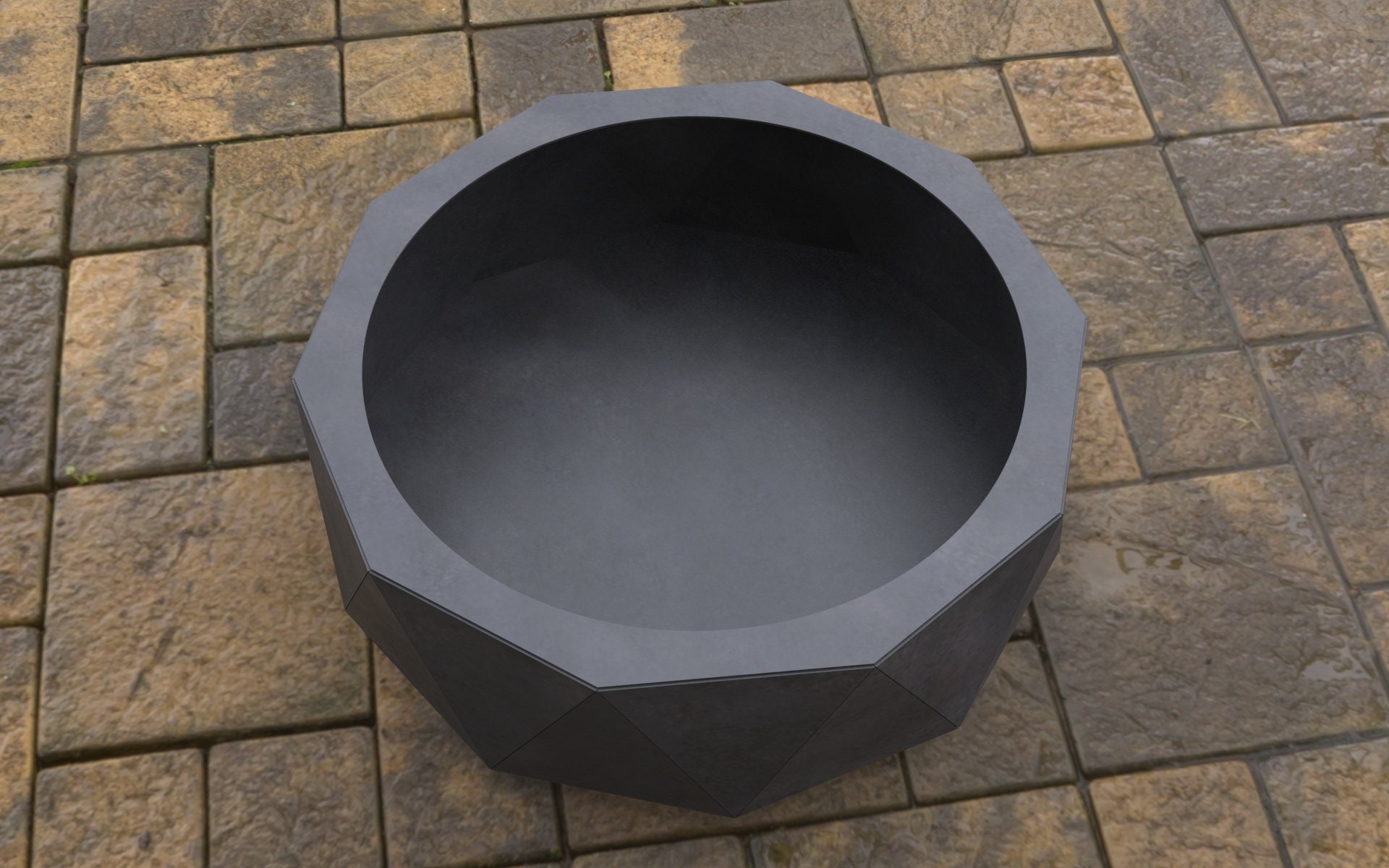 Fire Pit With Triangles Digital Product Files DXF SVG for - Etsy