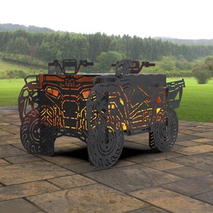 All-terrain Vehicle ATV Fire Pit, Digital Product, Files DXF, SVG for ...