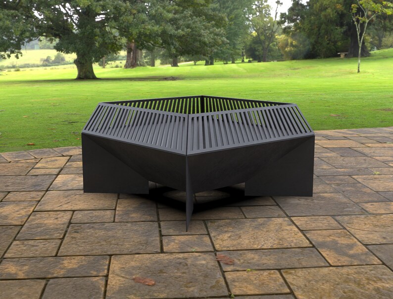 Square Fire Pit III Digital Product Files DXF SVG for Cnc - Etsy