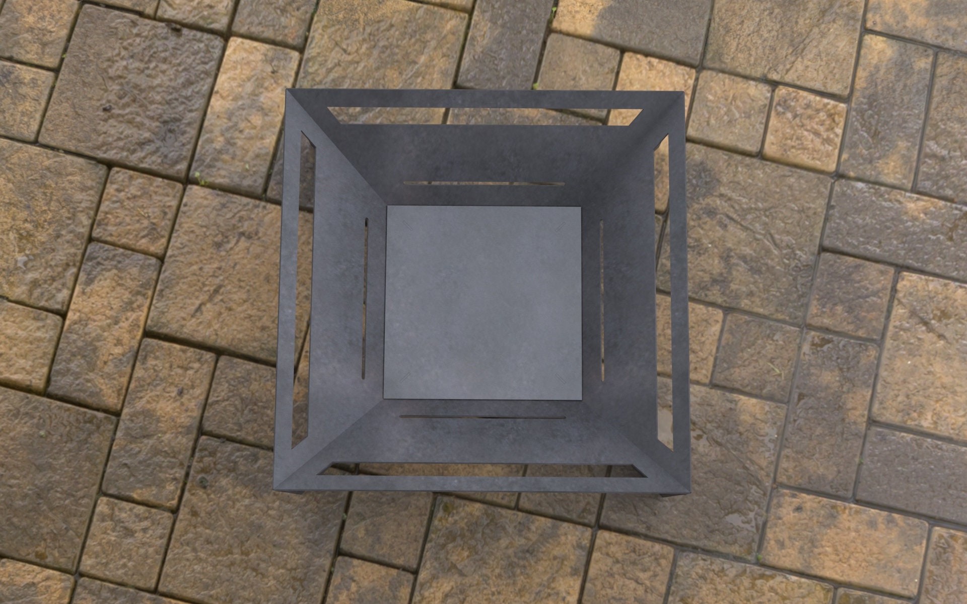 Square Fire Pit X High V2 Digital Product Files DXF SVG for - Etsy