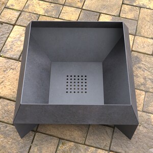 Square Fire Pit New, Digital Product, Files DXF, SVG for Cnc, Plasma ...