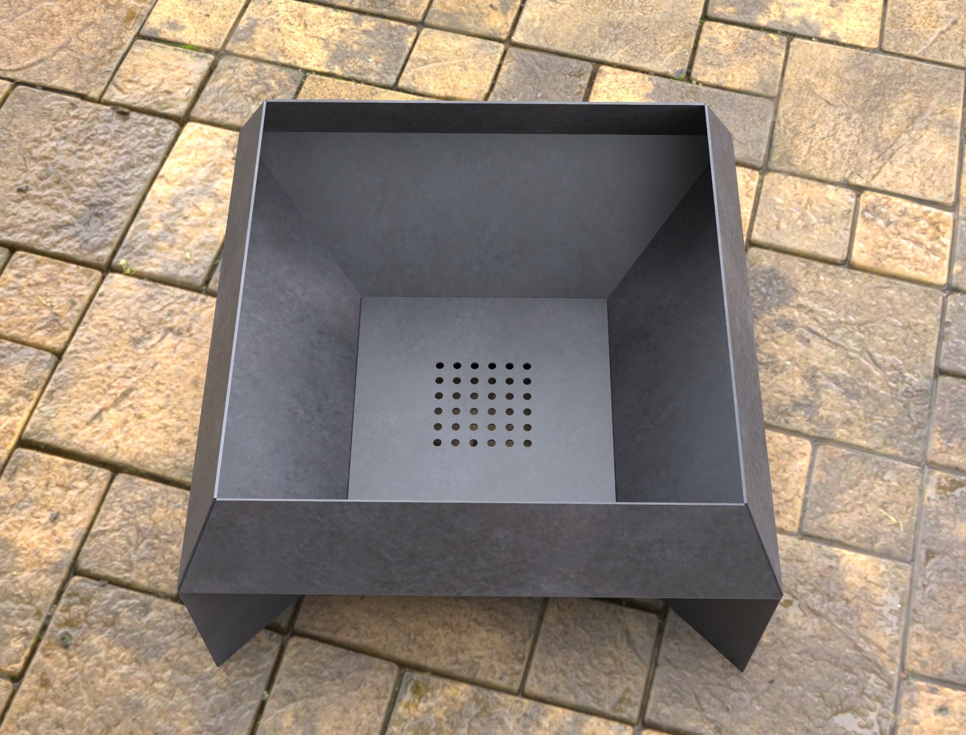 Square Fire Pit New Digital Product Files DXF SVG for Cnc | Etsy