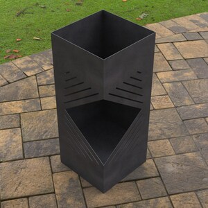 Pyramid Rhombus II Fire Pit, Digital Goods, Firepit Metal Art, Metal ...