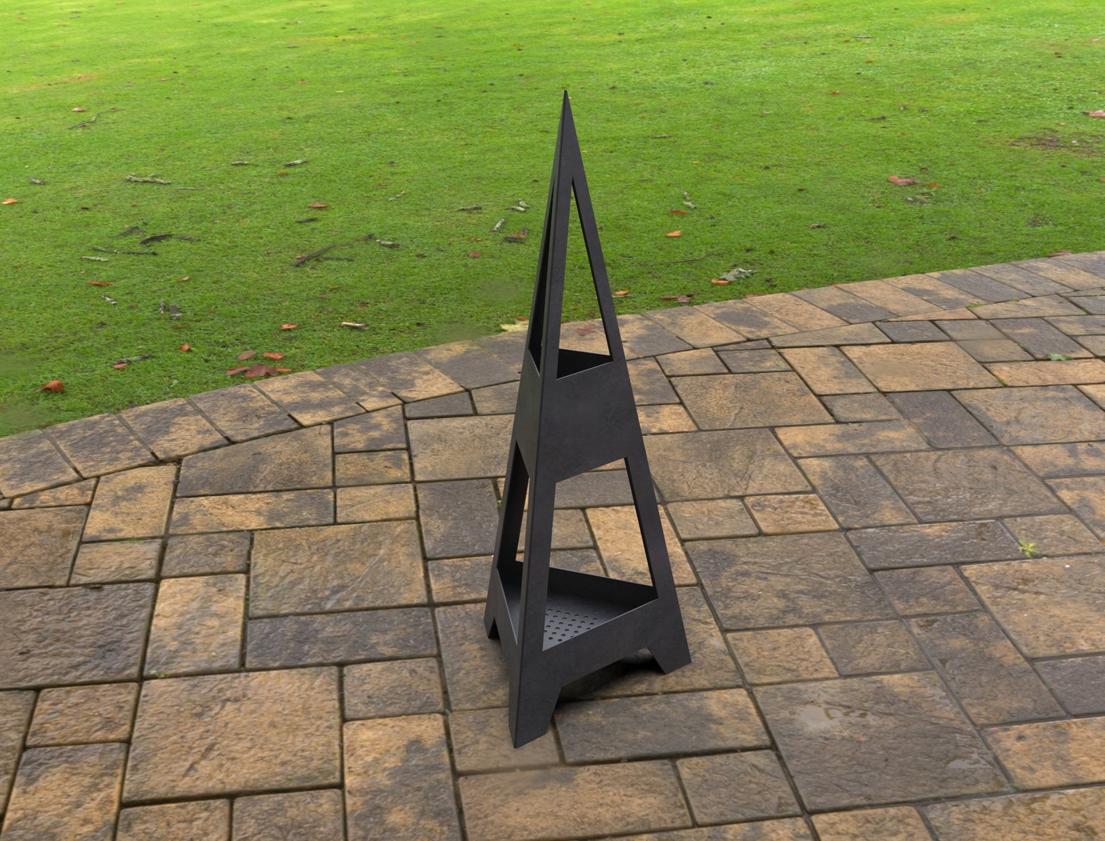 Arrow Pyramid Fire Pit, Digital Product, Files DXF, SVG for CNC, Plasma ...