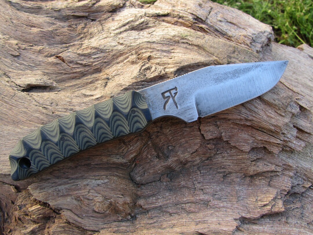 Handmade 80CRV2 Steel Knife Everyday Carry With Sheath RG2 Blades - Etsy