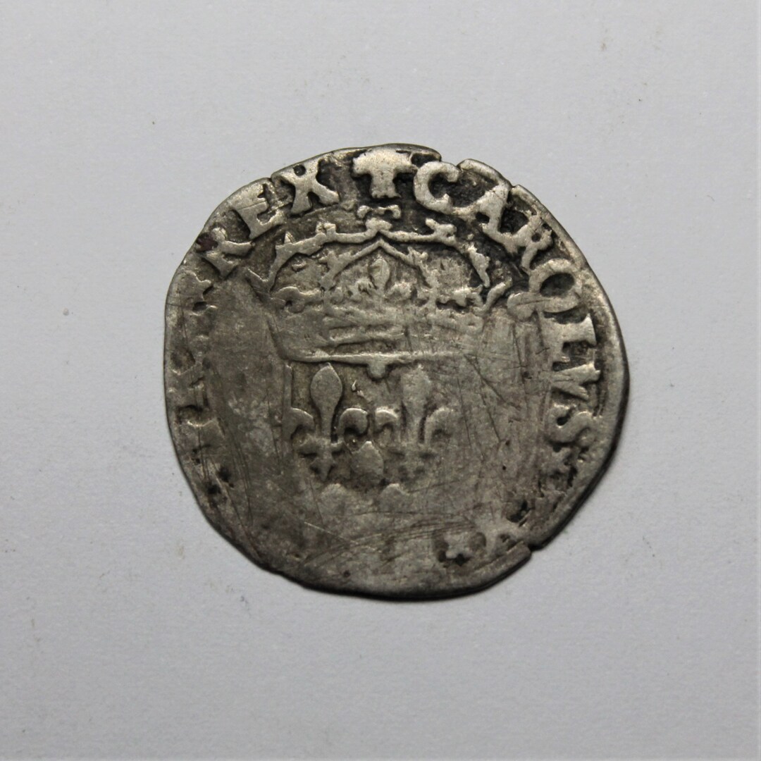 France Charles IX Medieval French Hammered Sol Parisis Silver Coin ...