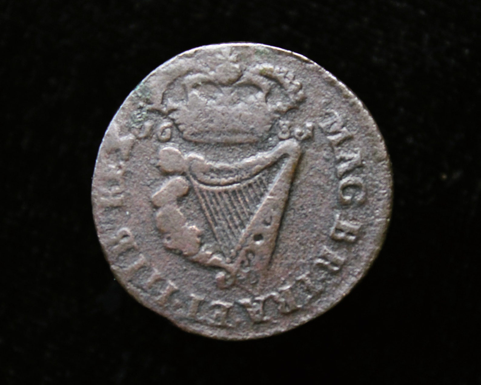 Charles II Ireland Irish Half Penny 1681 Hibernia Rare Collectible ...