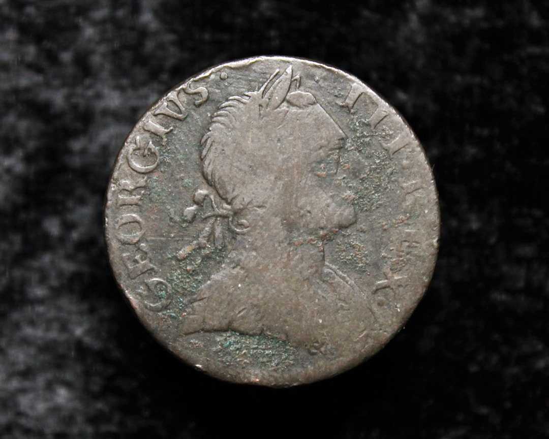 George III 1775 Evasion Copper Half Penny Non Regal Halfpenny ...