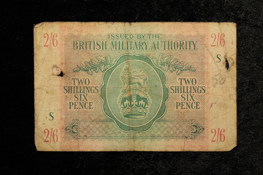 WW2 British Military Authority 2 Shillings and Sixpence Banknote S ...