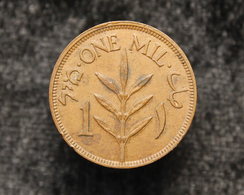 British Palestine 1942 1 Mil Vintage Bronze Coin WW2 Era Collectable Gift - Etsy