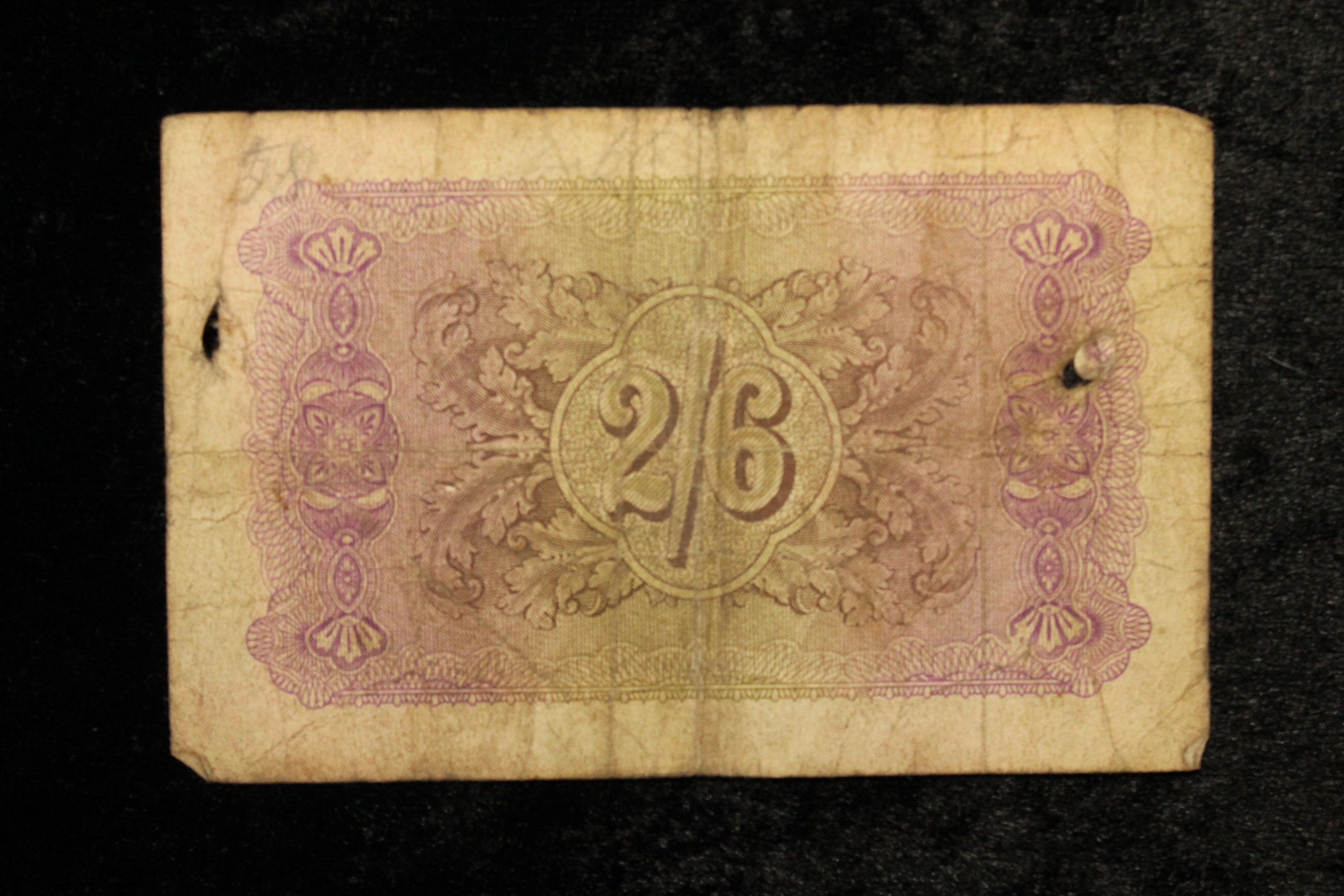 WW2 British Military Authority 2 Shillings and Sixpence Banknote S ...