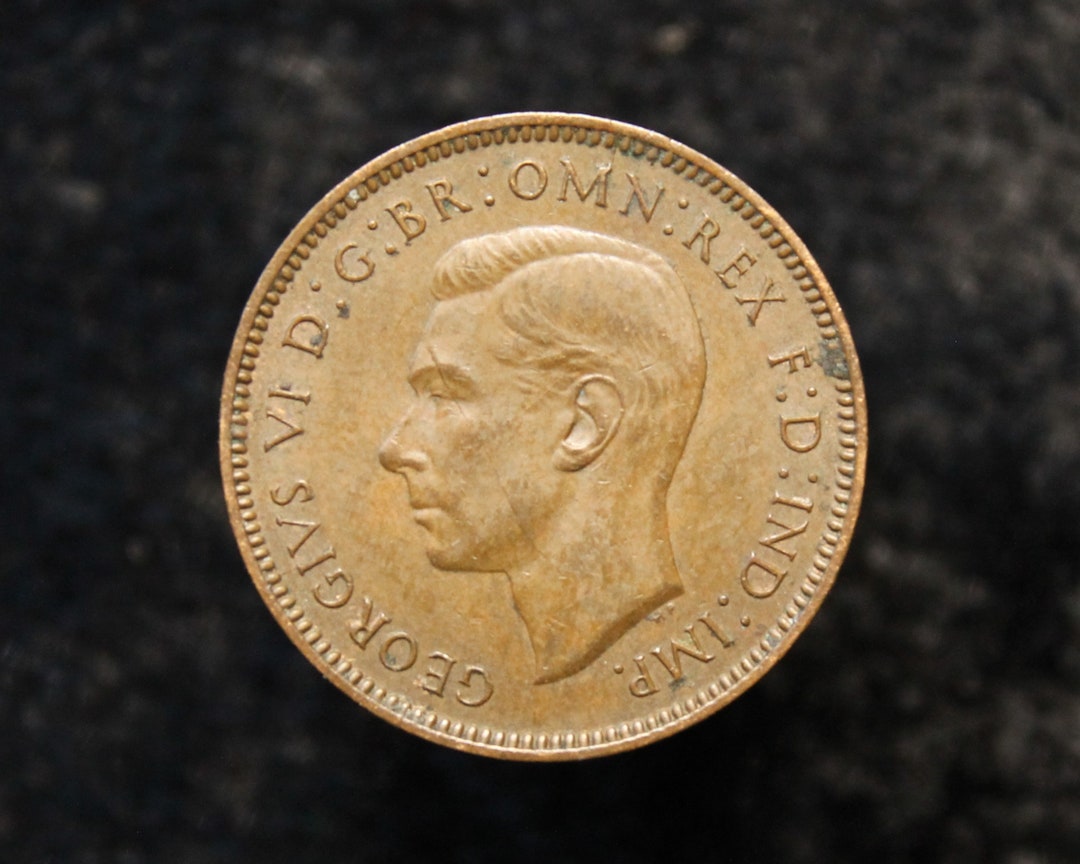 George VI 1940 Farthing British Bronze Coin WW2 Era Coin - Etsy