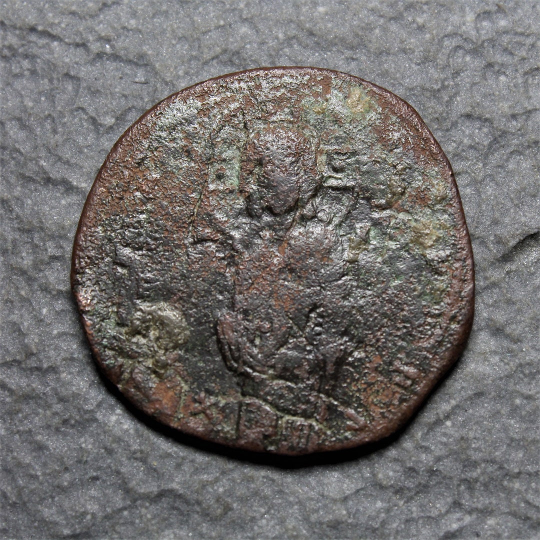 Byzantiner Anonymous Ausgabe Klasse C Follis Antike Bronzemünze ...