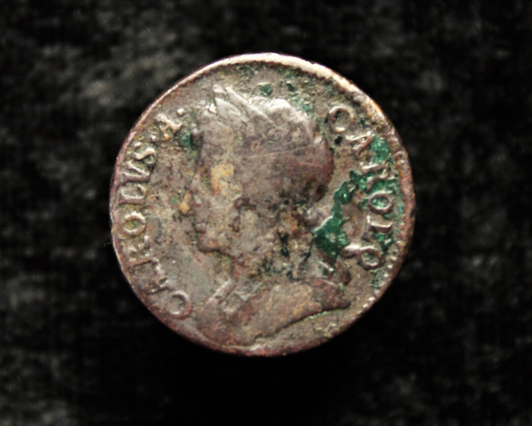 Charles II 1673 Farthing Copper Coin English Stuart Period - Etsy