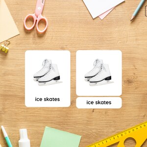 WINTER Montessori 3-part Cards Multilingual and With Realistic Photos ...