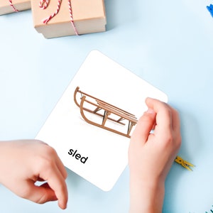 WINTER Montessori 3-part Cards Multilingual and With Realistic Photos ...