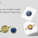 SOLAR SYSTEM Montessori 3-part Cards: Multilingual Flash Cards With ...