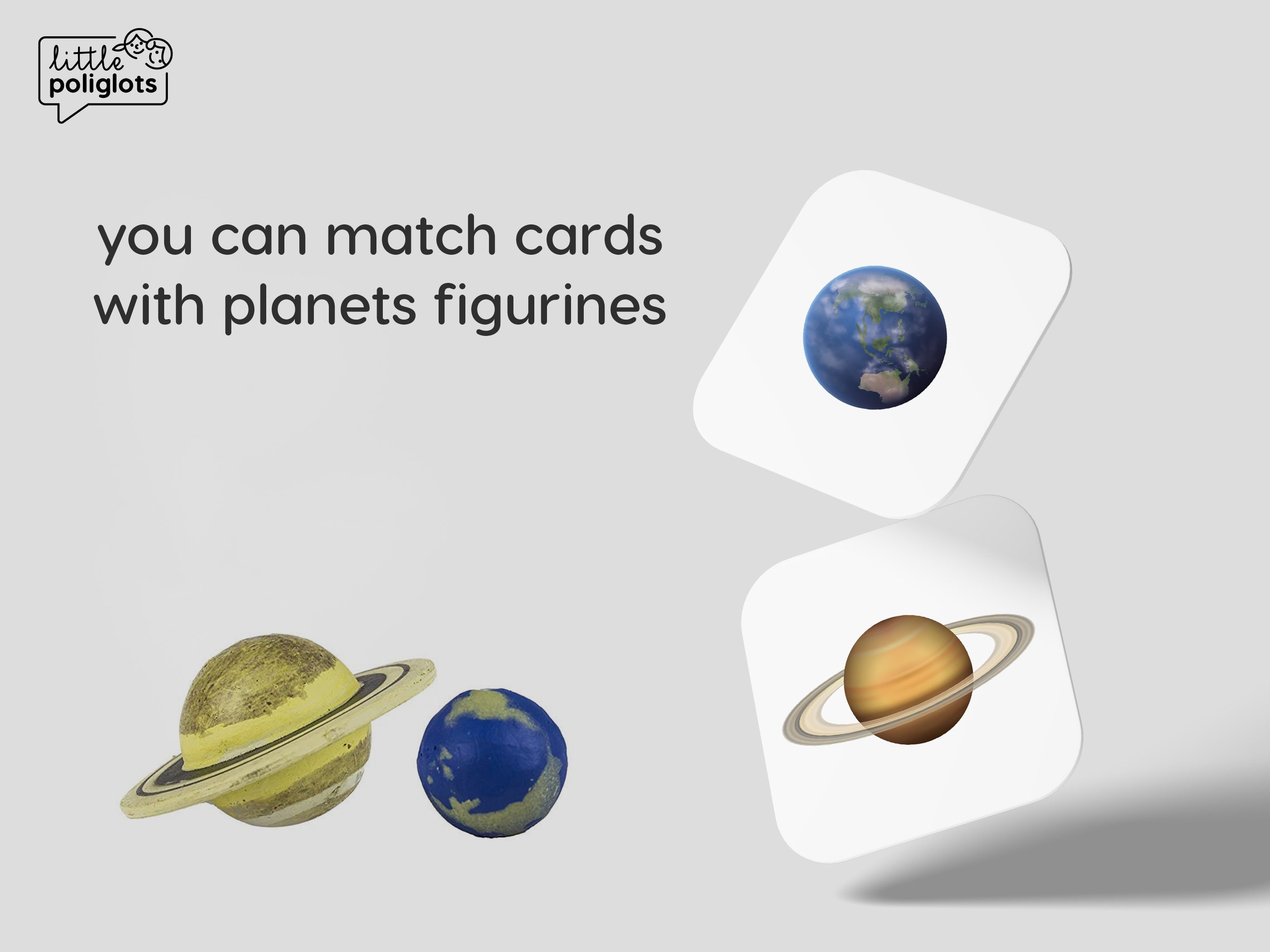 SOLAR SYSTEM Montessori 3-part Cards: Multilingual Flash Cards With ...