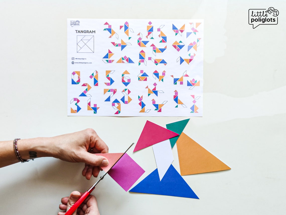 Tangram Puzzle Game for Kids and Adults, Printable Pdf - Etsy
