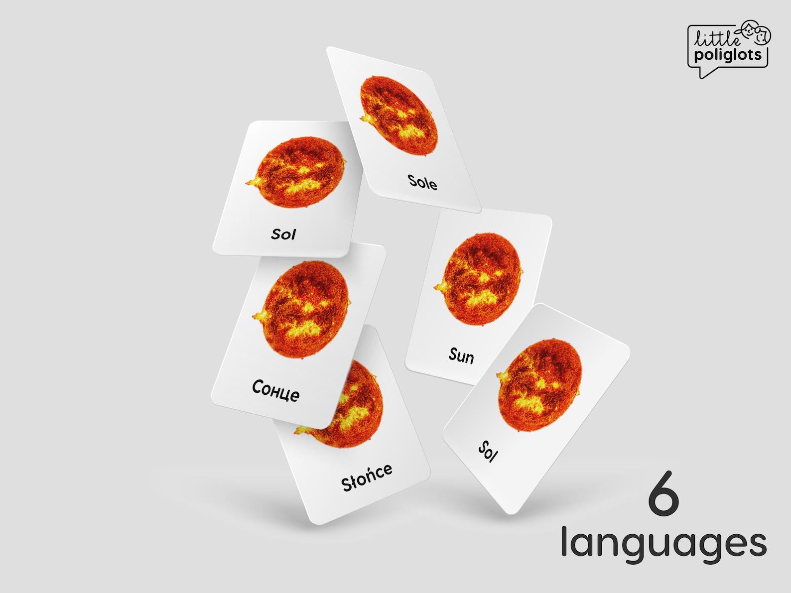 SOLAR SYSTEM Montessori 3-part Cards: Multilingual Flash Cards With ...