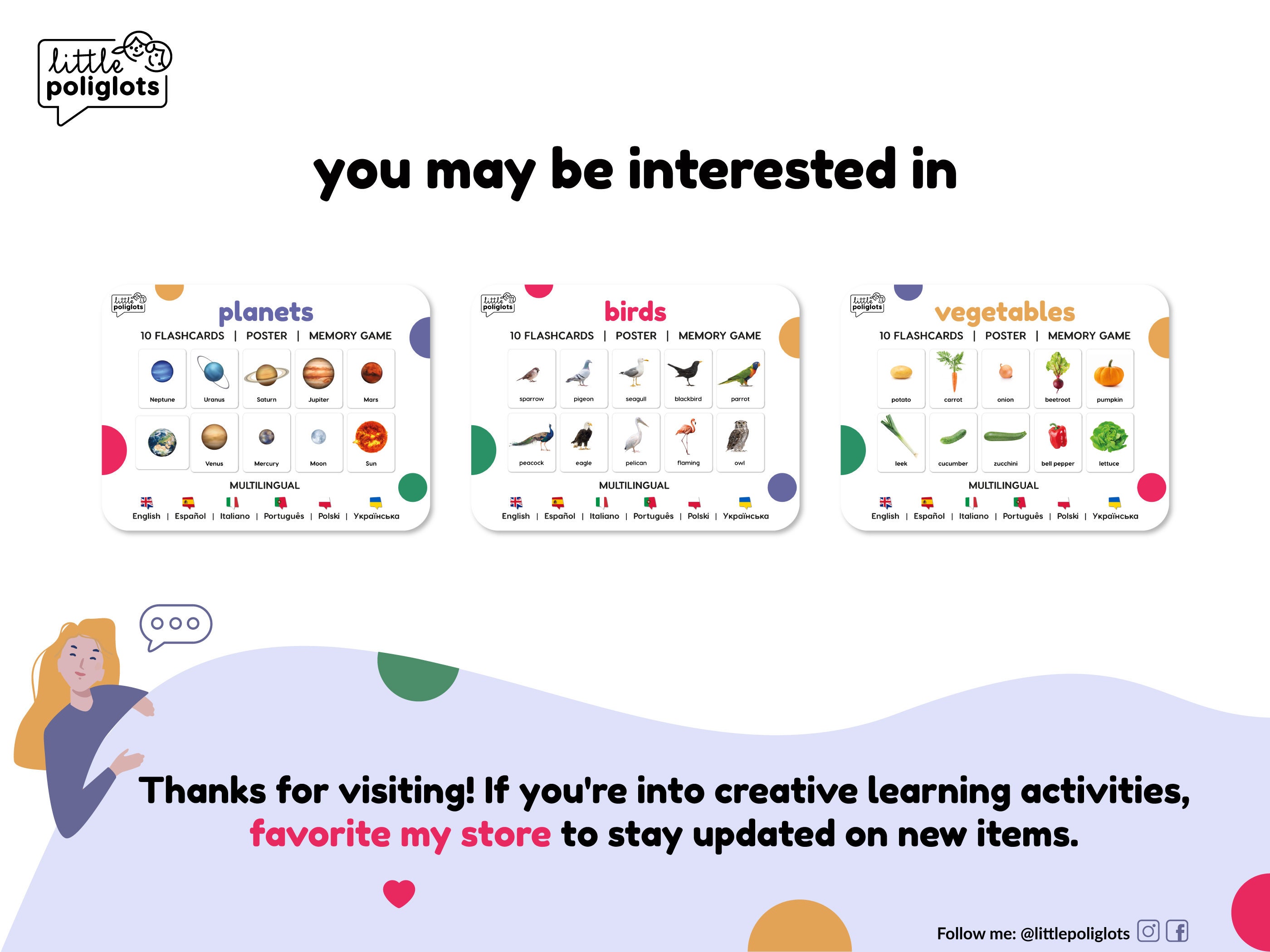 AUTUMN Montessori 3-part Cards Multilingual and With Realistic Photos ...