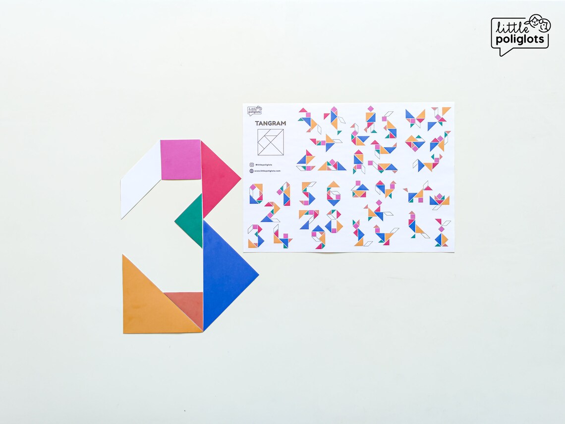 Tangram Puzzle Game for Kids and Adults, Printable Pdf - Etsy