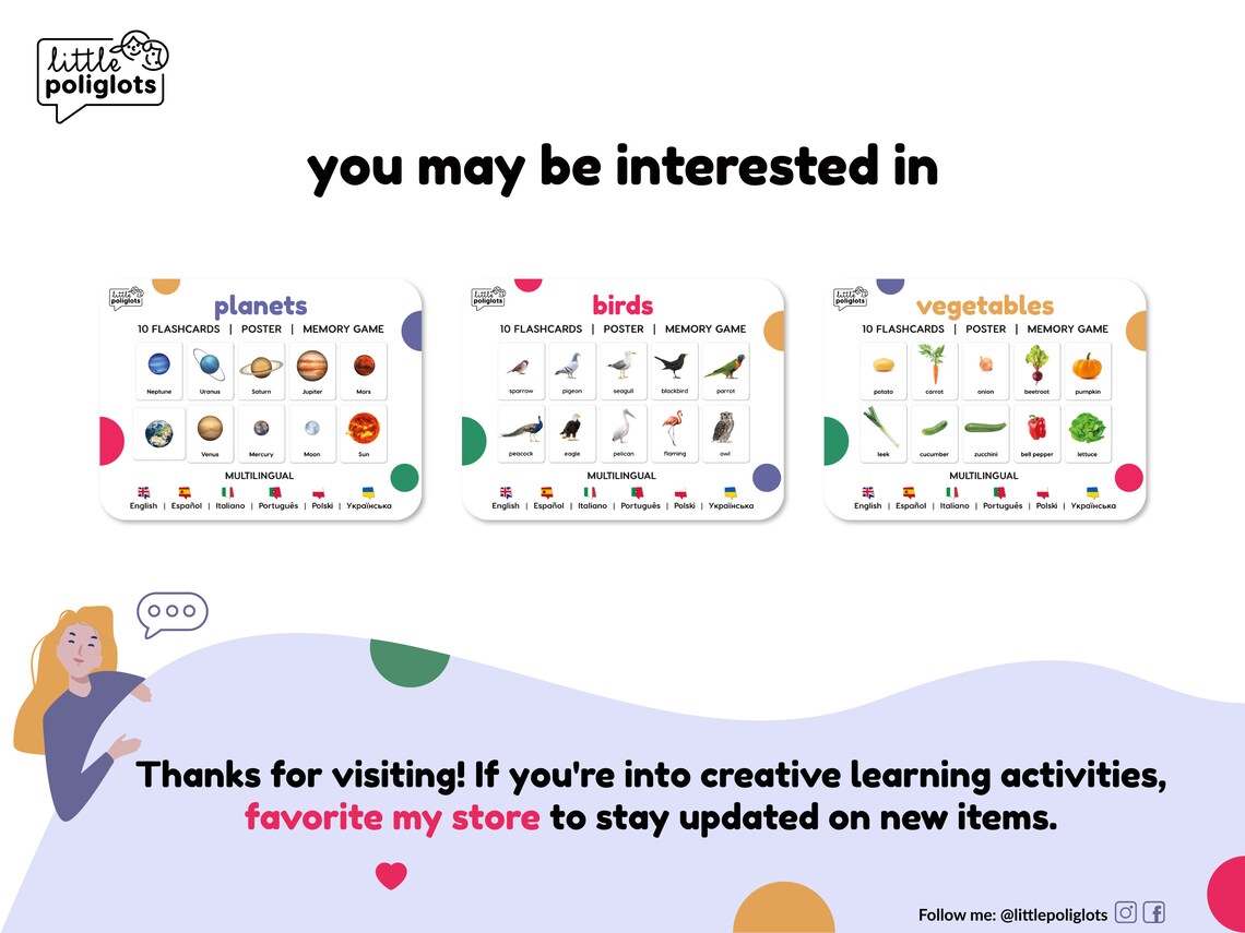 FRUITS Montessori 3-part Cards Multilingual and With Realistic Photos ...