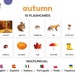 AUTUMN Montessori 3-part Cards Multilingual and With Realistic Photos ...