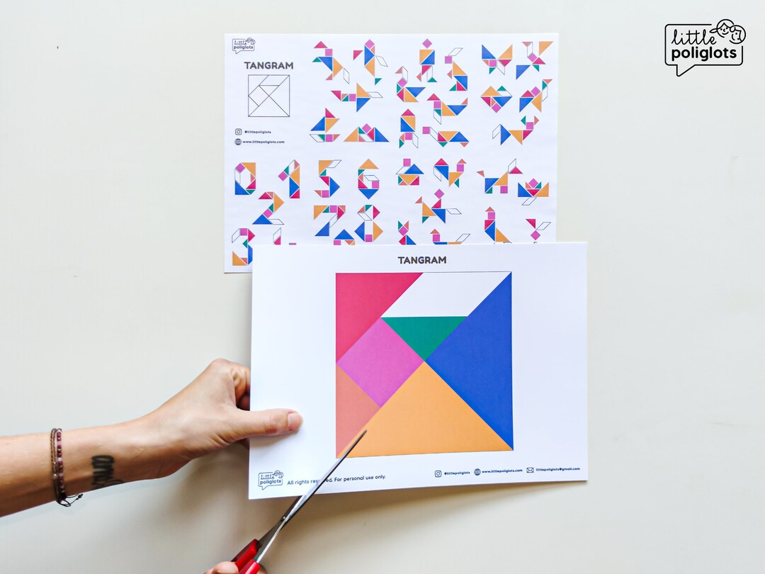 Tangram Puzzle Game for Kids and Adults, Printable Pdf - Etsy