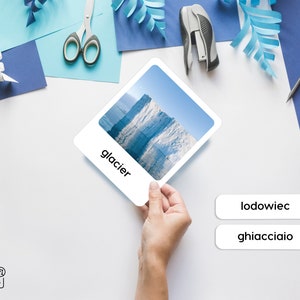 WINTER Montessori 3-part Cards Multilingual and With Realistic Photos ...