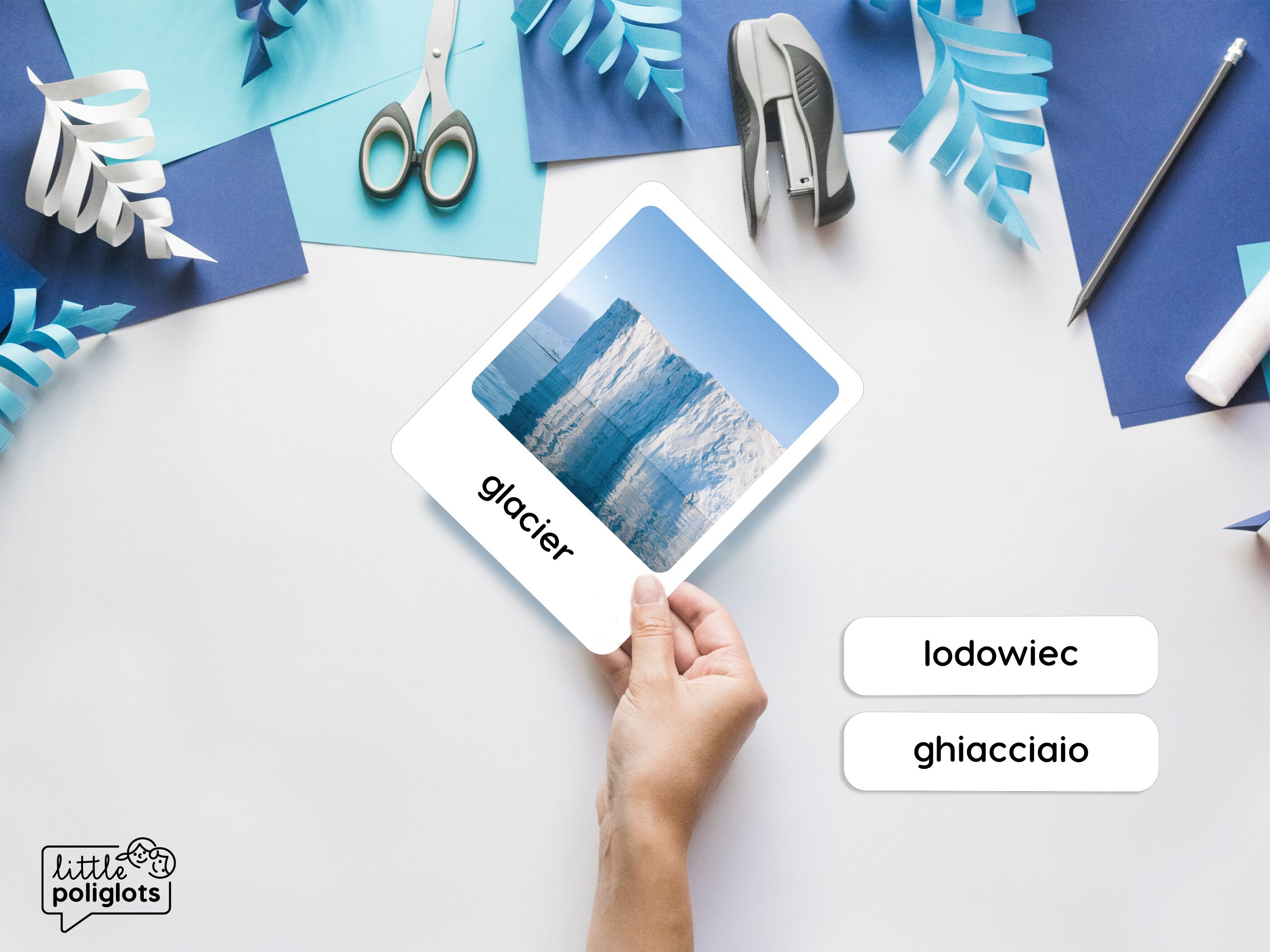 WINTER Montessori 3-part Cards Multilingual and With Realistic Photos ...