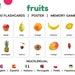 FRUITS Montessori 3-part Cards Multilingual and With Realistic Photos ...