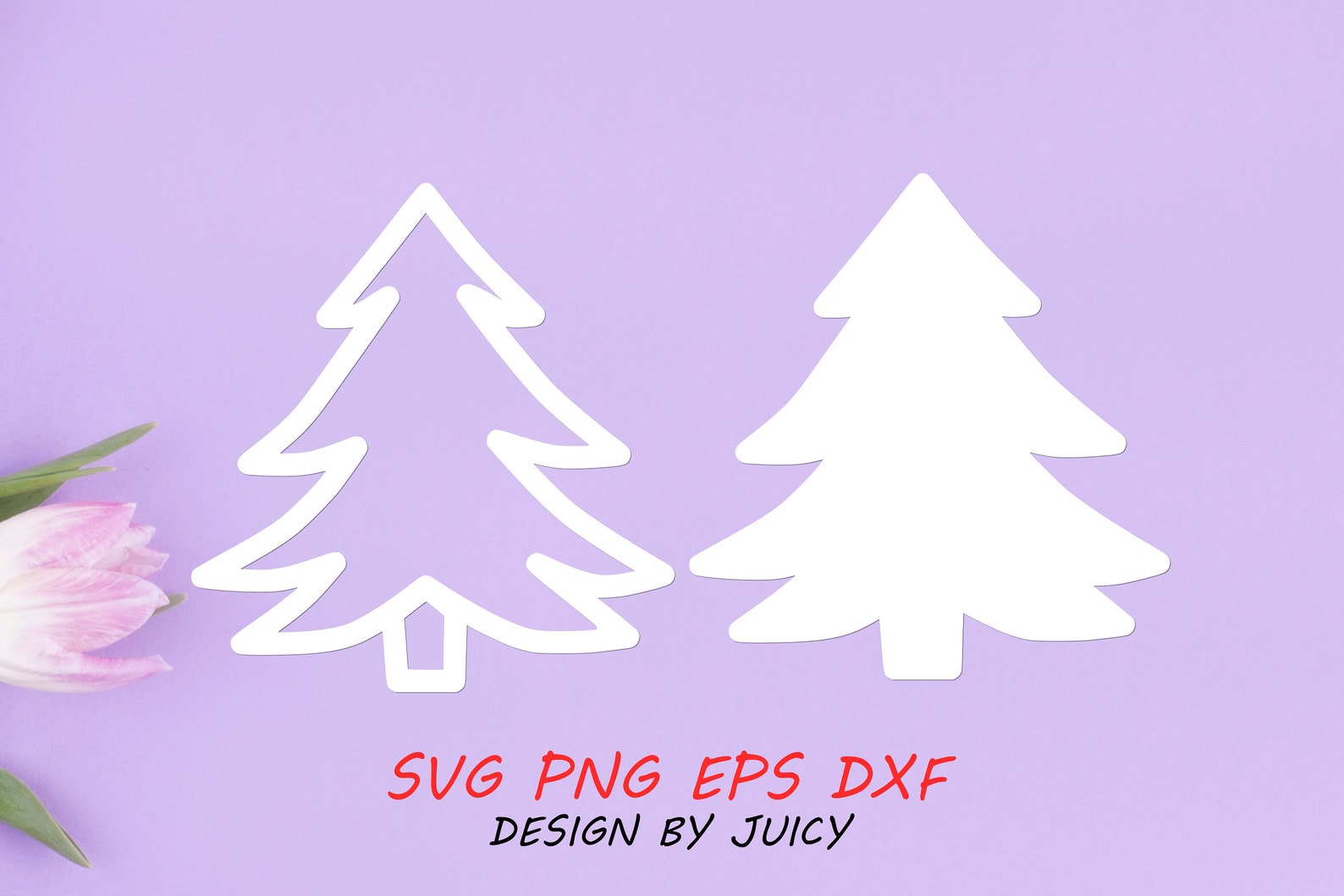Christmas Tree Outline Svg Bundle, Svg Png Eps Dxf, Pine Tree Stencil ...
