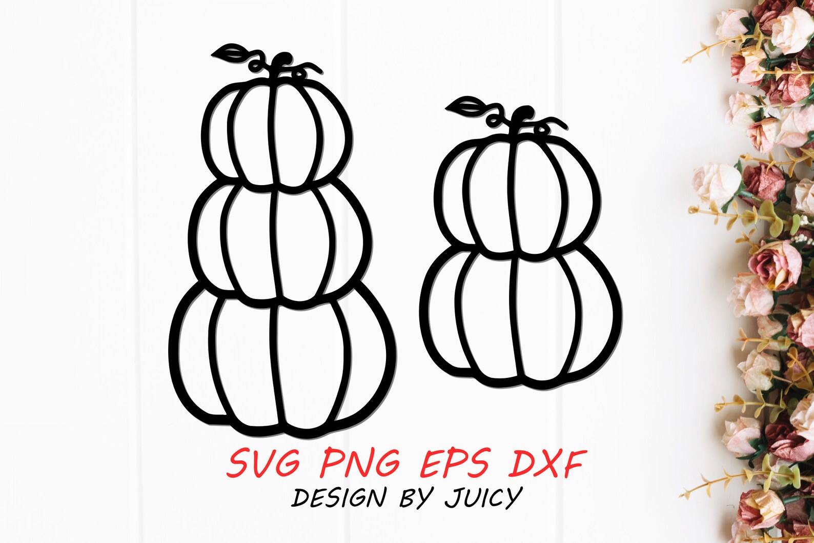 Stacked pumpkin Svg Png Dxf Eps pumpkin svg bundle fall | Etsy