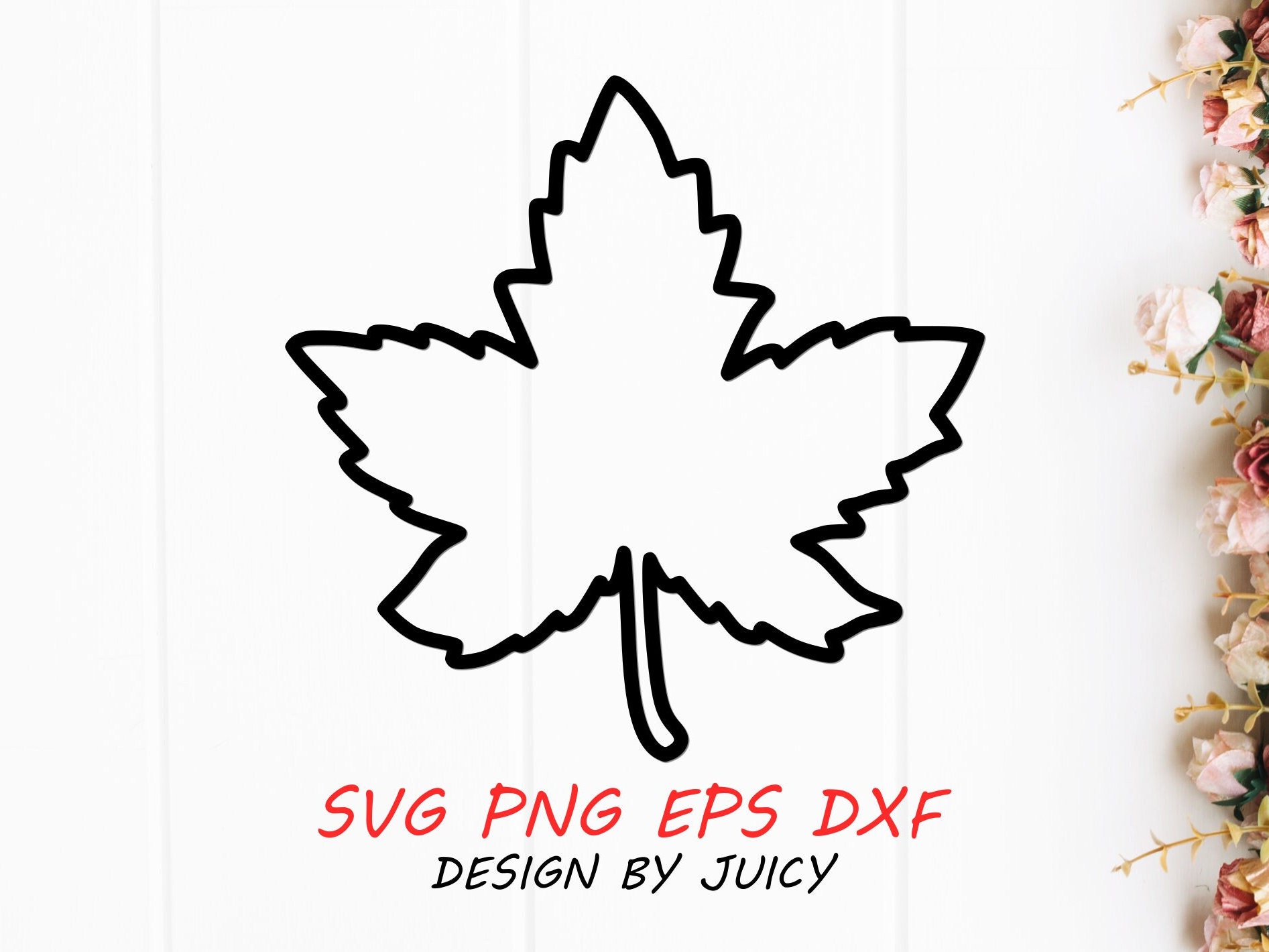 Maple Leaf Outline Svg Png Eps Dxf, Canada Leaf Clipart, Maple Leaf ...