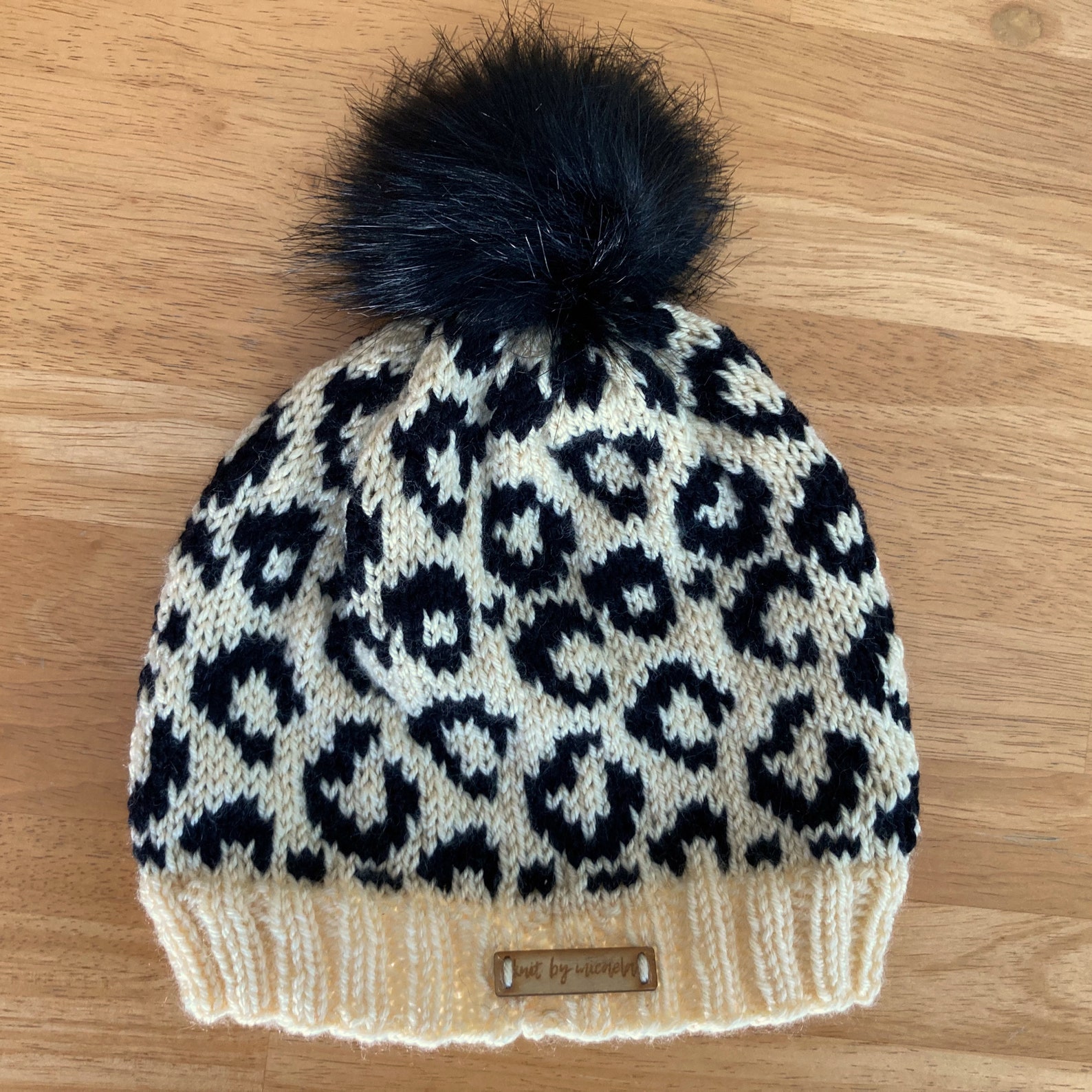 Hand Knit Cheetah Print Leopard Print Hat Adult Size Winter Beanie - Etsy