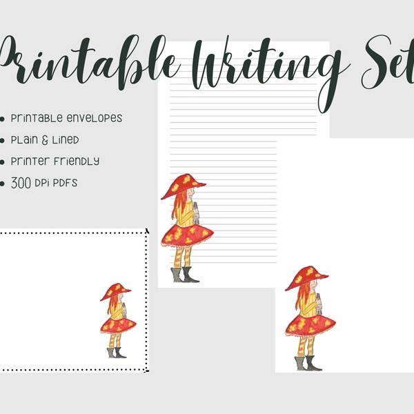 Fancy Letter Writing Set - Etsy