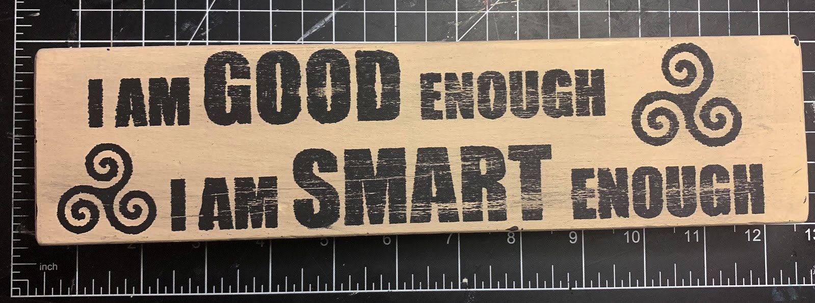 I Am Good Enough I Am Smart Enough Sign Slightly Distressed - Etsy