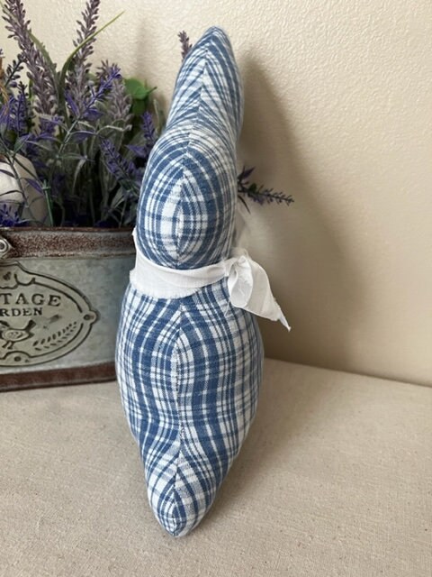 10 Farmhouse Bunny, Fabric Bunny, Bunny Ornament, Fabric Rabbit ...