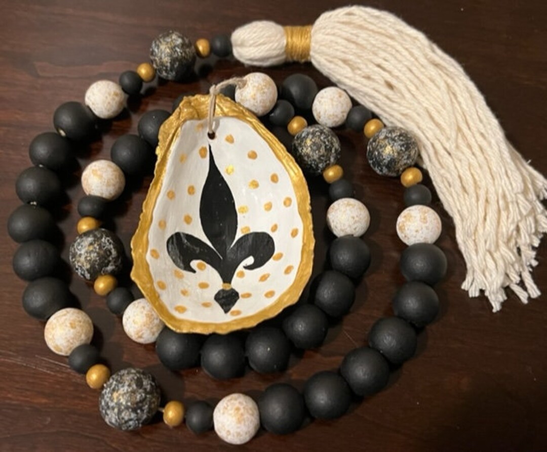 New Orleans Saints Bead Garland, Nola Saints, New Orleans Saints Home ...