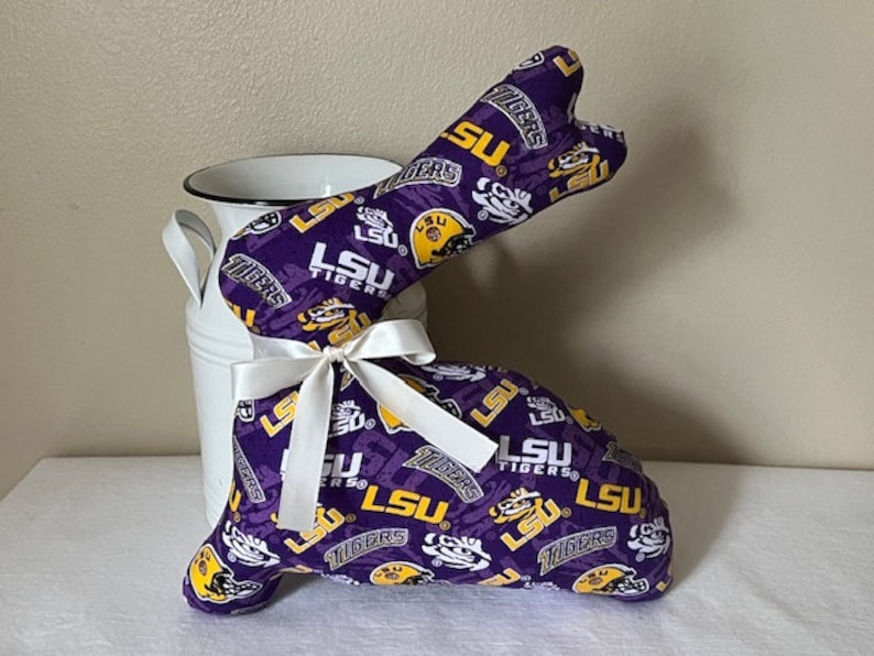 LSU Ornament, LSU Home Decor, LSU Easter Bunny, Easter Home Decor ...