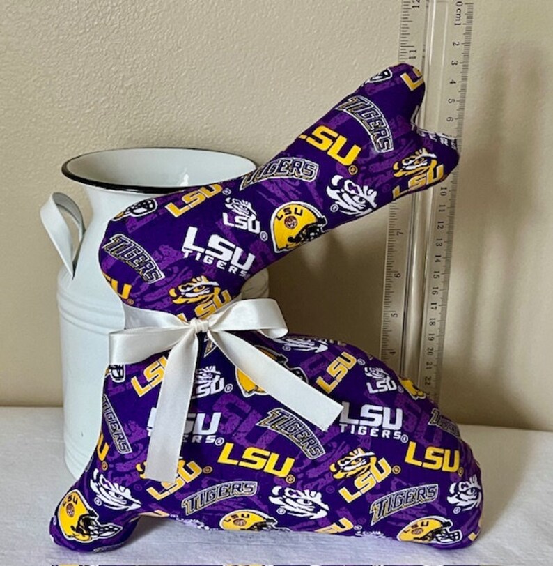 LSU Ornament, LSU Home Decor, LSU Easter Bunny, Easter Home Decor ...
