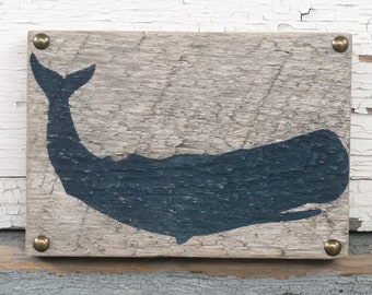 Wood Whale Sign - Etsy