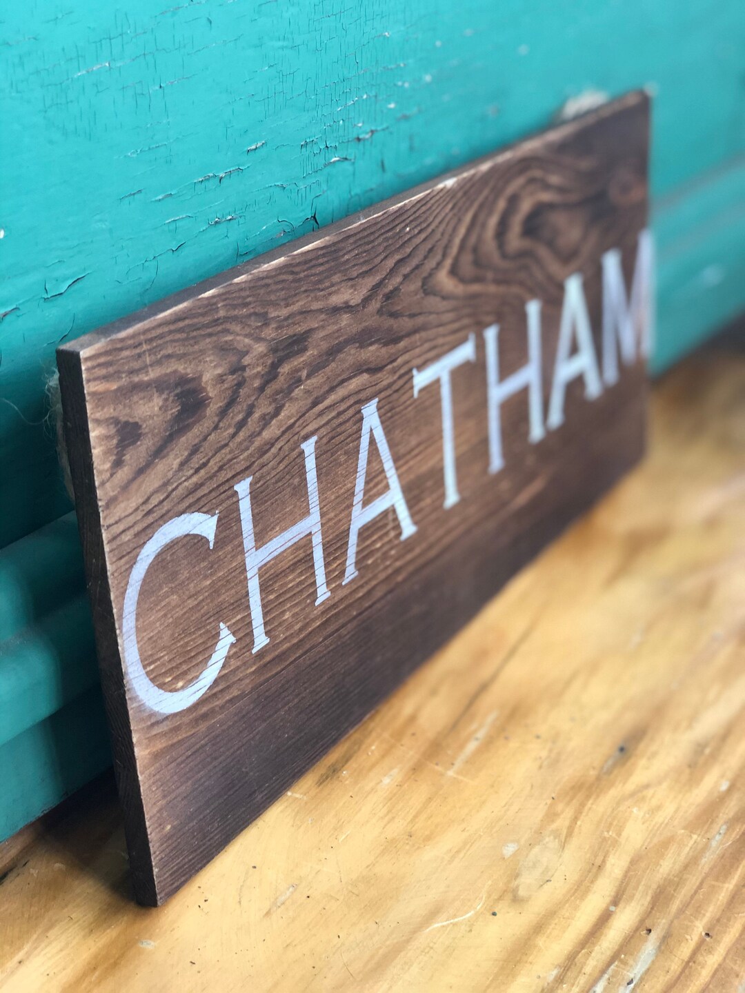 Chatham Wooden Sign - Etsy